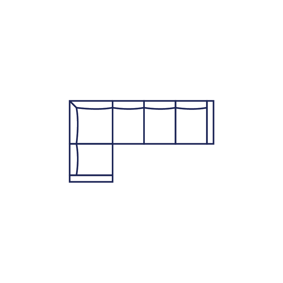 5 Seat Corner Sectional Allform